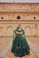 Buy Sahar Fern Green Hand Embroidered Lehenga | Rouje