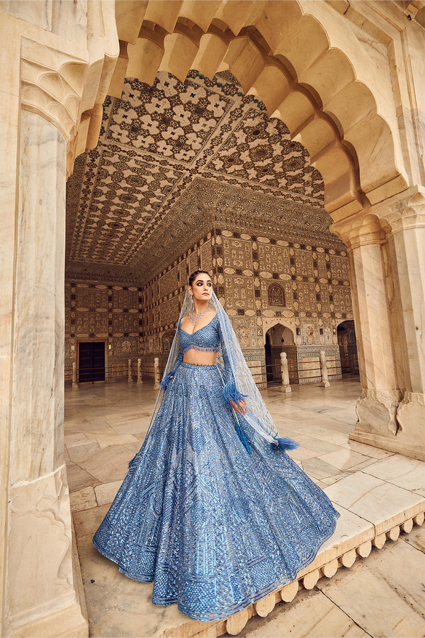 Buy Eda Hand Embroidered Lehenga | Rouje